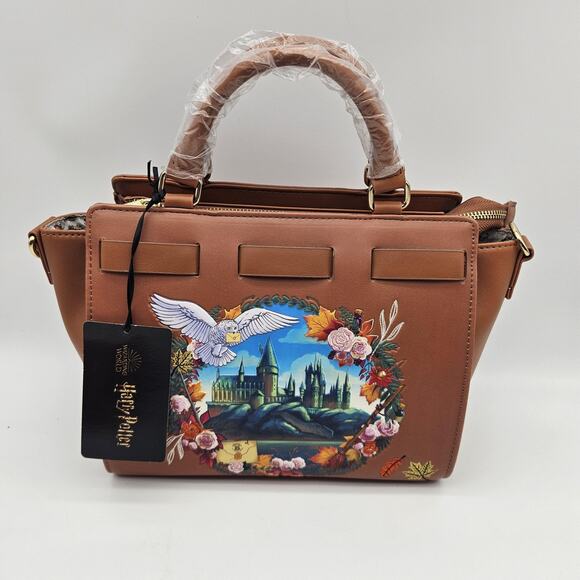 Unknown | Bags | Harry Potter Handbag Womens Brown Hogwarts Hedwig ...